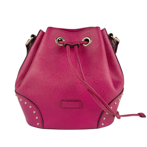 Gucci | Bags | Gucci Authentic Pink Leather Shoulder Bag | Poshmark